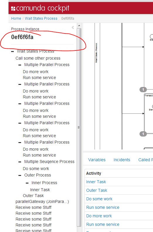 [CAM-1133] process instance id and task id shown in cockpit - camunda JIRA